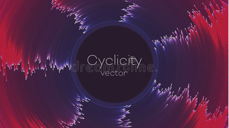 Concentric Motion on Light Background. Vector Abstract Graphic Design ...