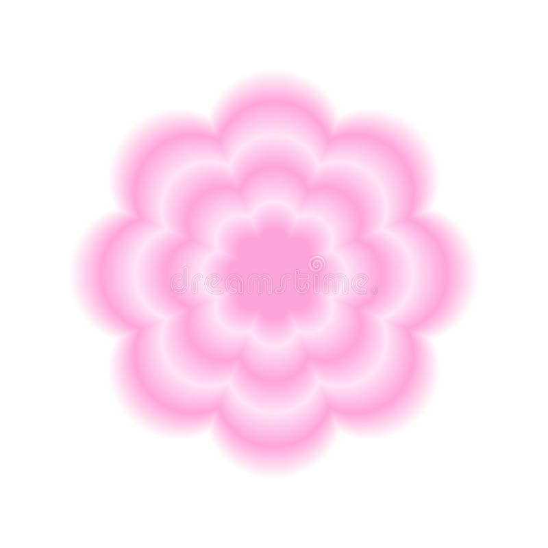 Pink Concentric Stars Background. Preppy Y2k Pattern in Pastel Colors ...