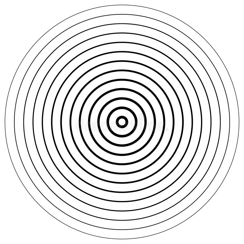 Concentric, Radial Circle Pattern. Radiating Spiral. Vortex Lines. Rays ...