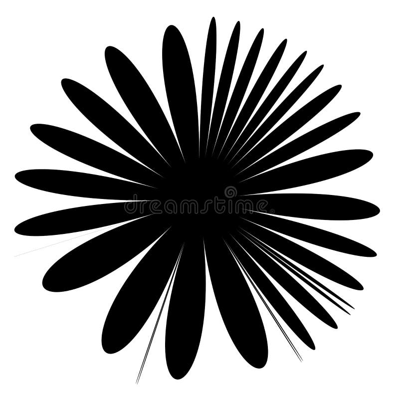 Concentric Radial Element. Radiating Abstract Geometric Element Stock ...
