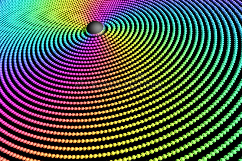 Concentric Rainbow Spheres stock illustration. Illustration of spheres ...