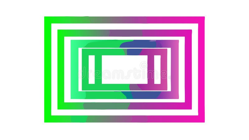 Concentric Rectangles Abstract Design, Geometric Depth, Vector Design ...