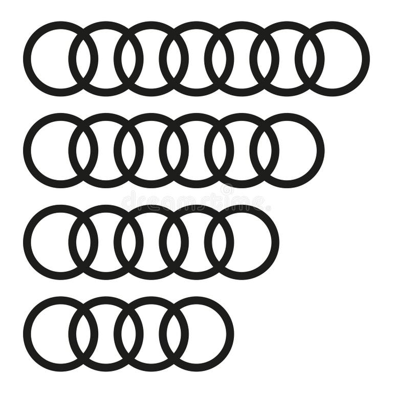 Concentric Ring Pattern. Abstract Circle Graphic. Geometric Vector ...