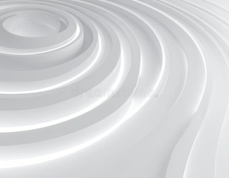 Abstract White Concentric Rings Stock Illustration - Illustration of ...