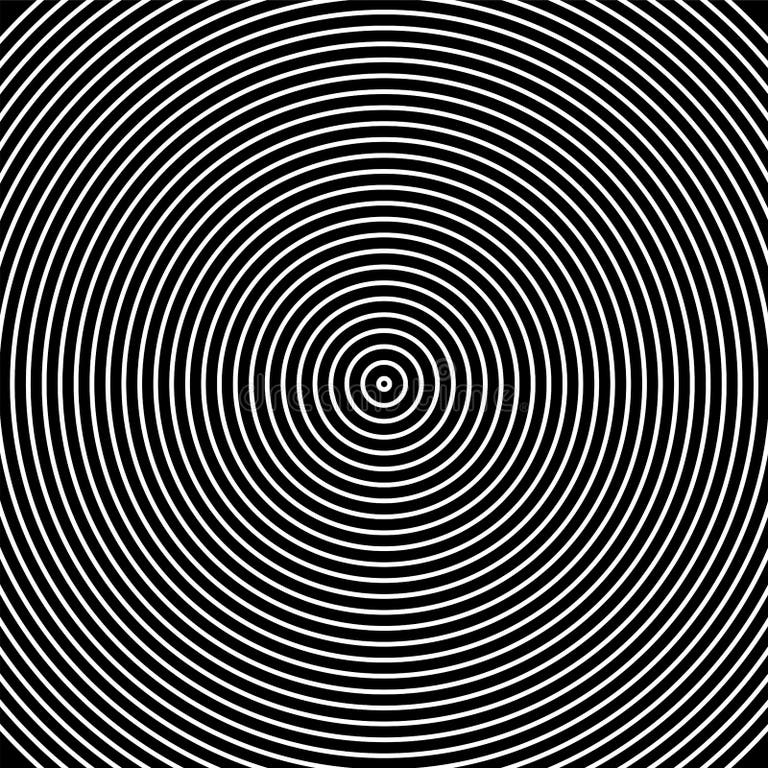 Concentric Rings Pattern. Abstract Circle Textured Background Stock ...