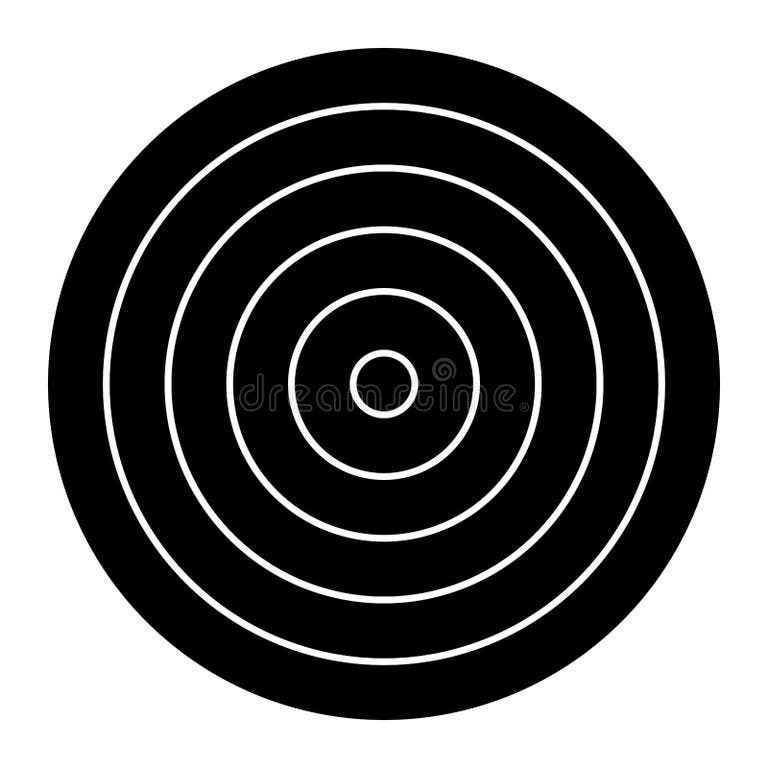 Concentric Rings Pattern in Circle Design Element Stock Vector ...