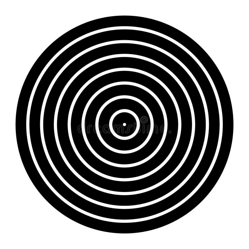Concentric Rings Pattern in Circle Design Element Stock Vector ...