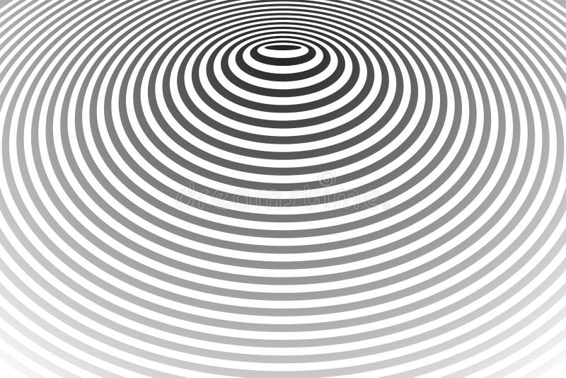 Concentric Rings Pattern. Circle Lines Texture Stock Vector ...