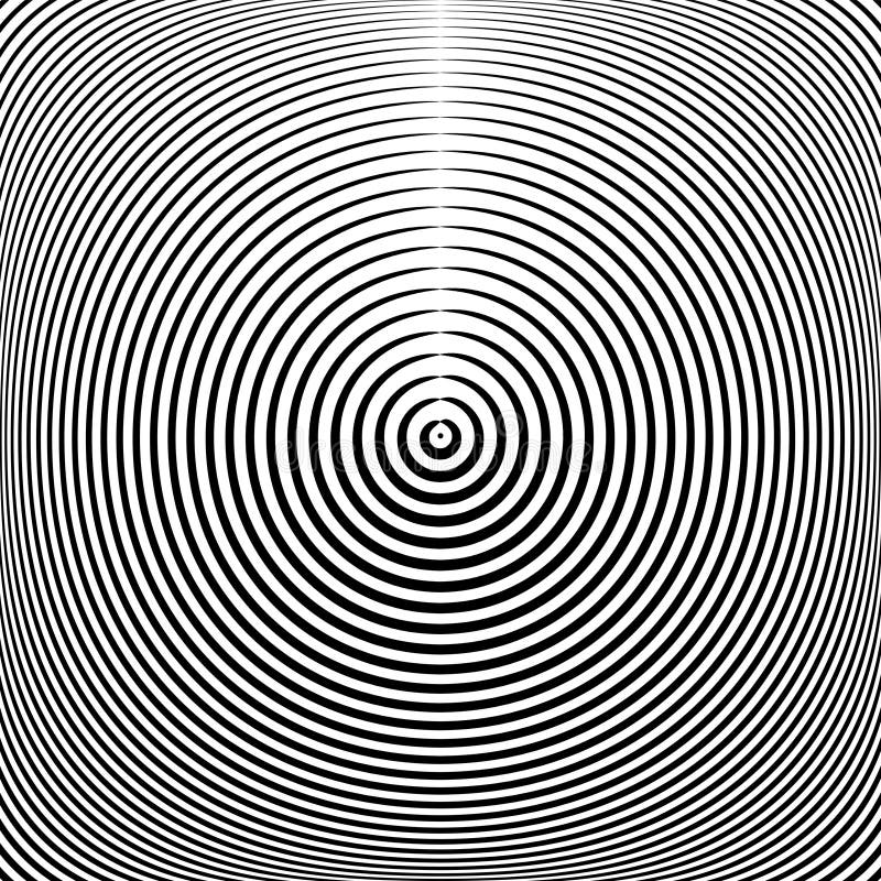 Concentric Rings Pattern with 3D Illusion Effect. Abstract Textured ...