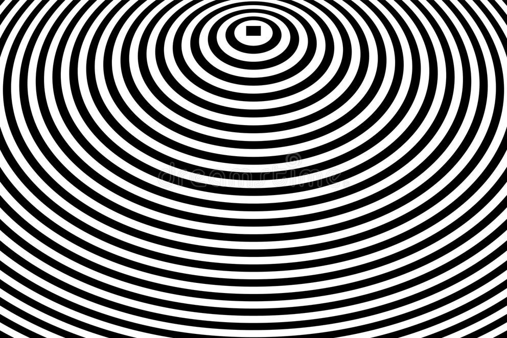 Concentric Rings Pattern. Oval Striped Lines Texture Stock Vector ...