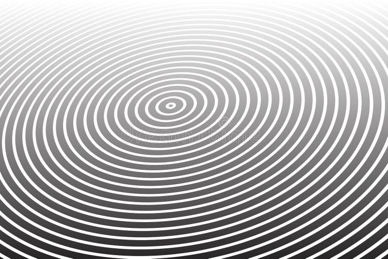 Concentric Rings Pattern. Oval Striped Lines Texture Stock Vector ...