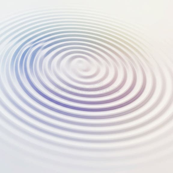 Concentric Ripples Create a Wave-like Pattern on a Smooth Surface ...