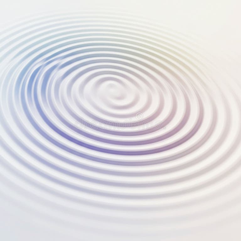 Concentric Ripples Create a Wave-like Pattern on a Smooth Surface ...