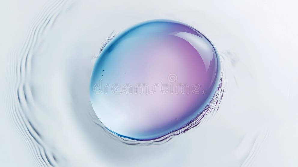 Concentric Ripples Expanding Outwards from a Large, Colorful ...