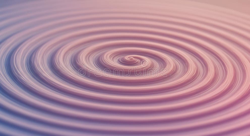 Concentric Ripples on a Smooth Surface Create a Hypnotic Spiral Pattern ...