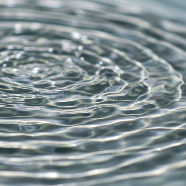 Concentric Ripples on a Water Surface, Creating a Pattern of Circular ...