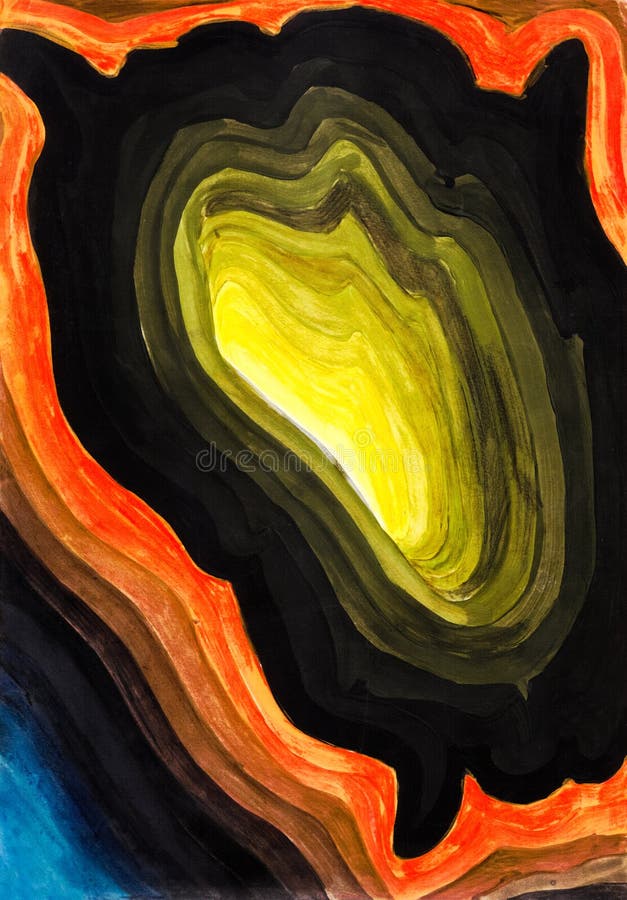 Concentric Round Color Strips Stock Illustration - Illustration of ...