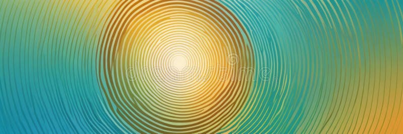 Concentric Shapes in Aqua and Wheat Stock Image - Image of shapes ...