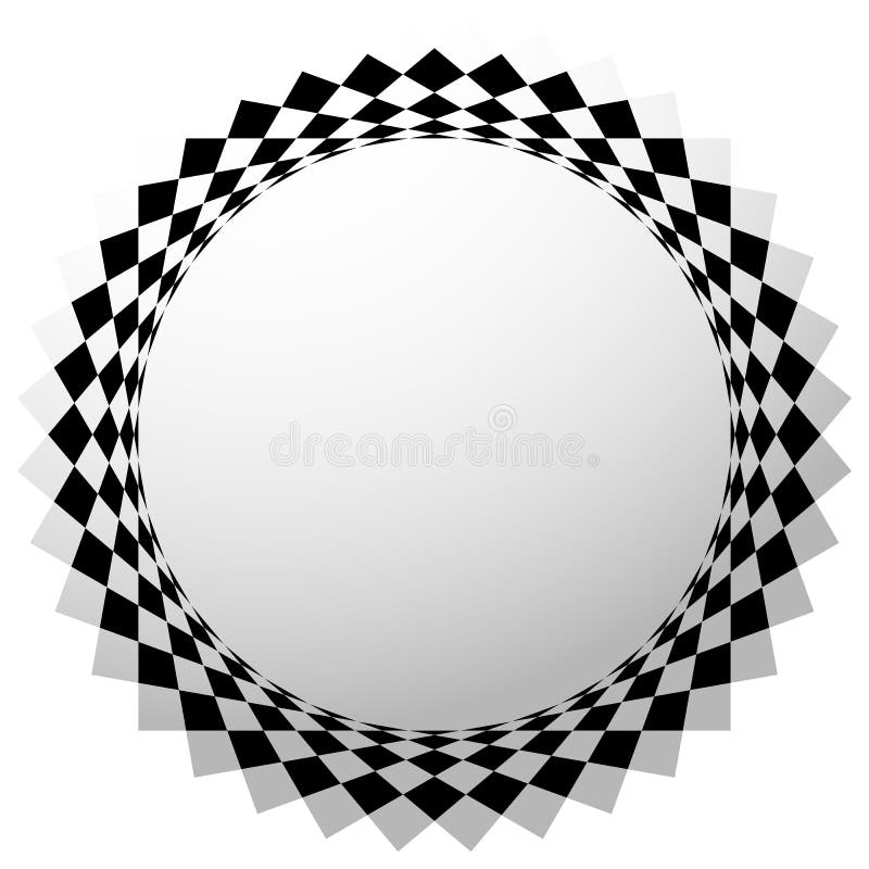 Concentric Squares Geometric Element. Set of 4 Version Stock Vector ...