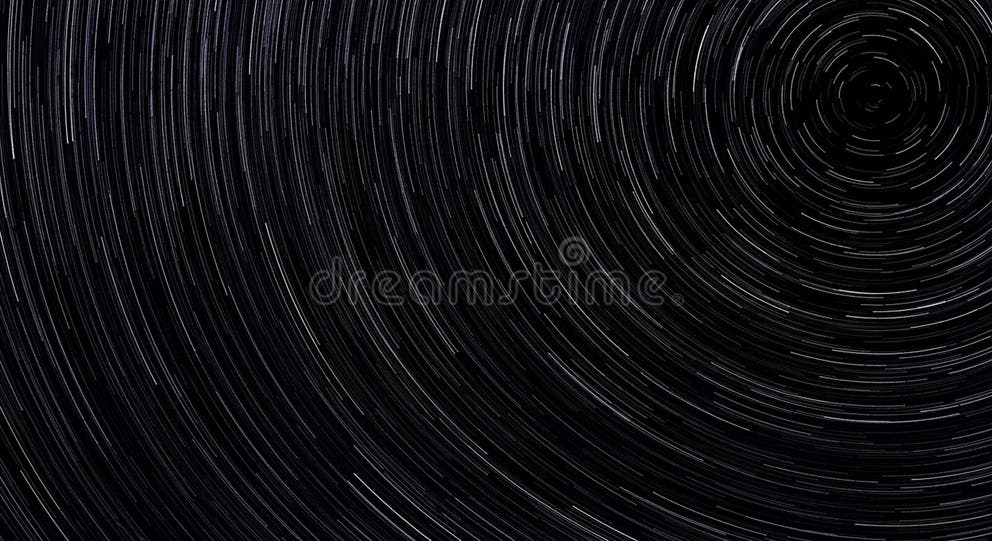Concentric Star Trails Create Mesmerizing Circular Patterns Against a ...