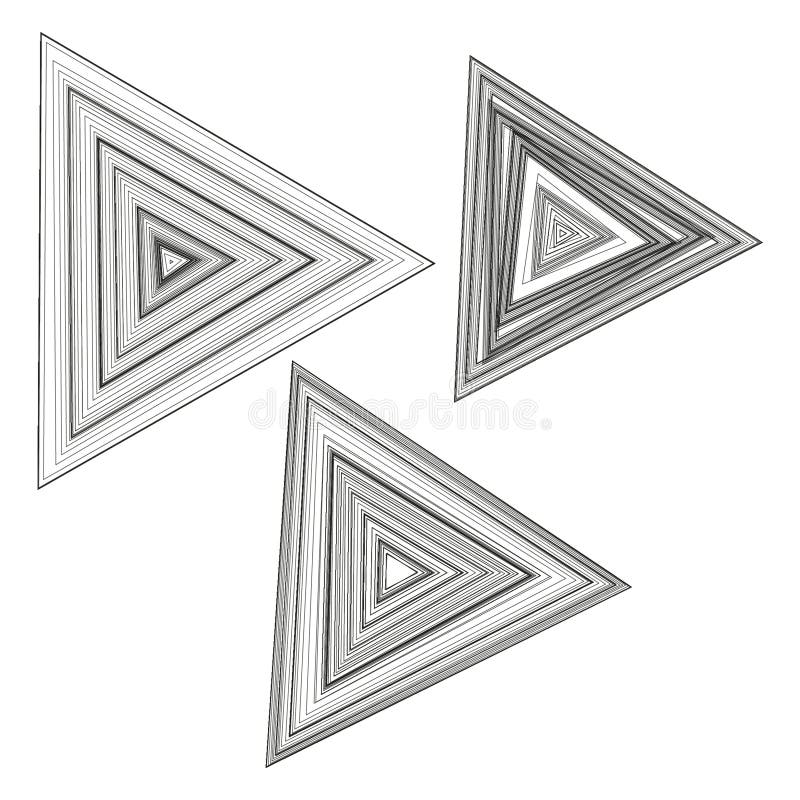 Concentric Triangle Pattern. Geometric Vector Design. Abstract ...