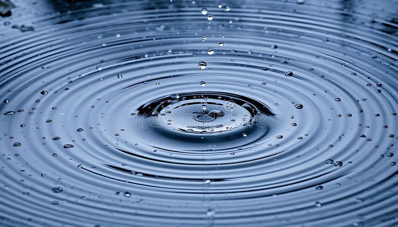 Water Ripple Concentric Circles, Fluid Motion Abstract, Stock Photo ...