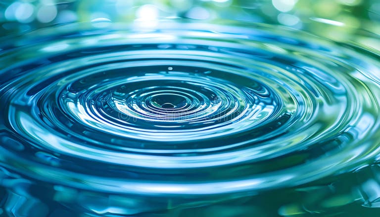 Concentric Water Ripples: Purity and Tranquility Stock Image - Image of ...