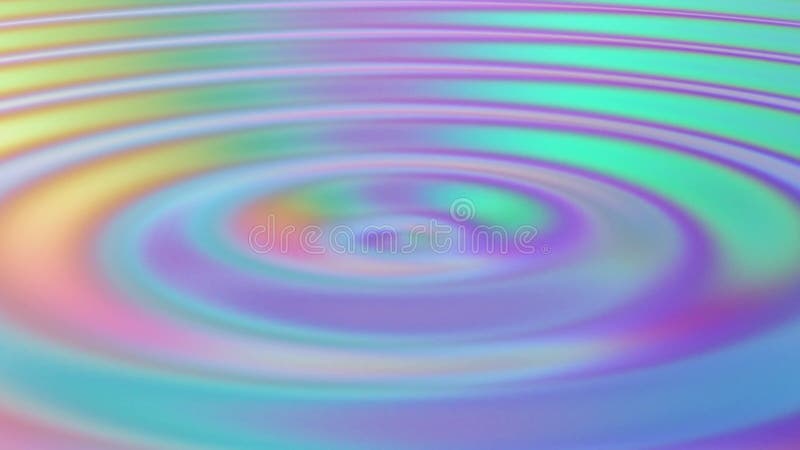 Concentric Waves with Colorful Reflections Stock Video - Video of ...