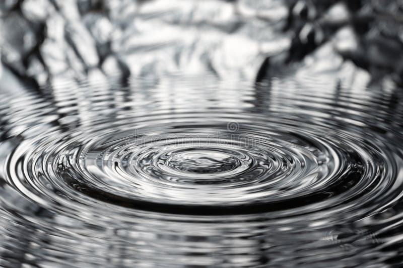 Concentric Waves, Rings, Circles on the Water Surface after a Drop Fell ...