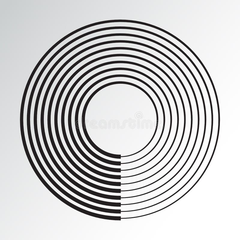 Concentrisch Cirkel Geometrisch Element Vector Stock Illustratie ...