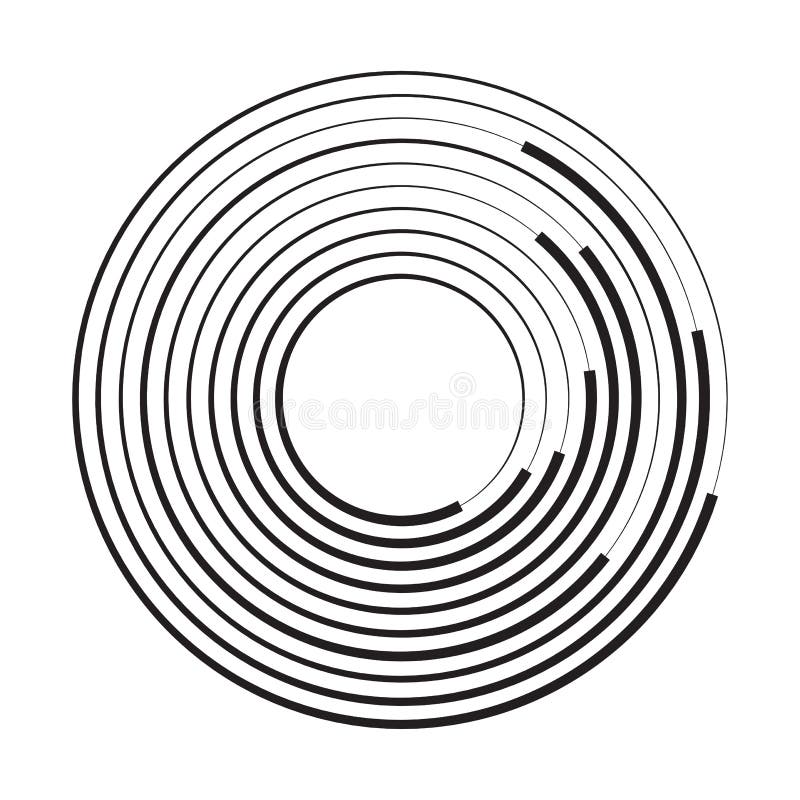 Concentrische Cirkel Vector Illustratie Stock Illustratie ...