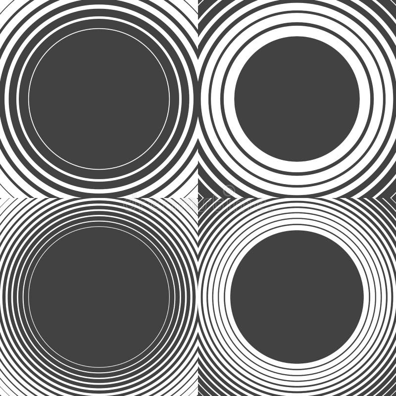 Concentrische Cirkels, Concentrisch Ringenelement Vector Illustratie ...