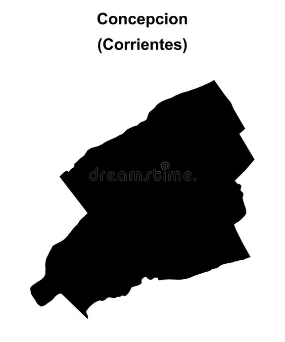 Concepcion outline map stock vector. Illustration of outline - 380432075