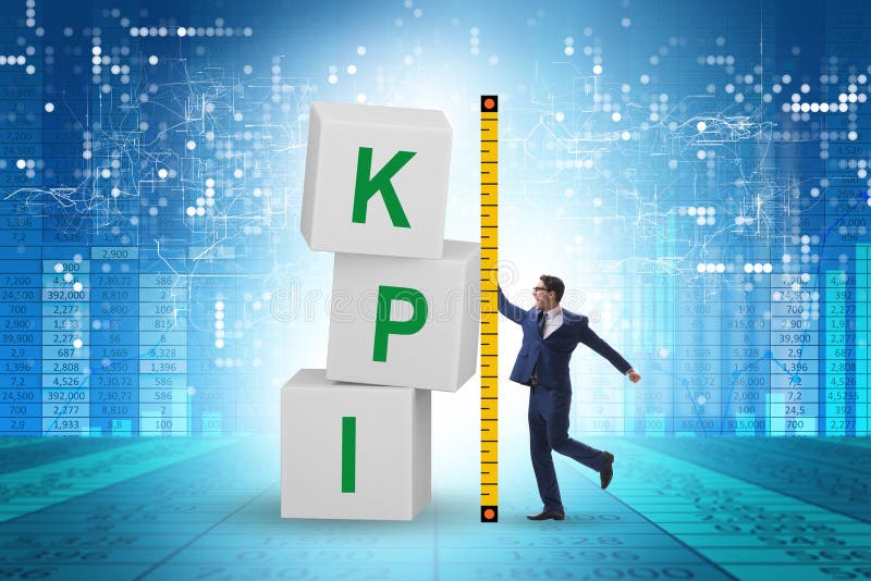 Concepg of Key Performance Indicator Stock Illustration - Illustration ...