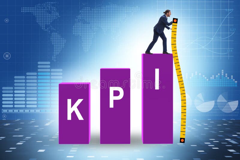 Concepg of Key Performance Indicator Stock Illustration - Illustration ...