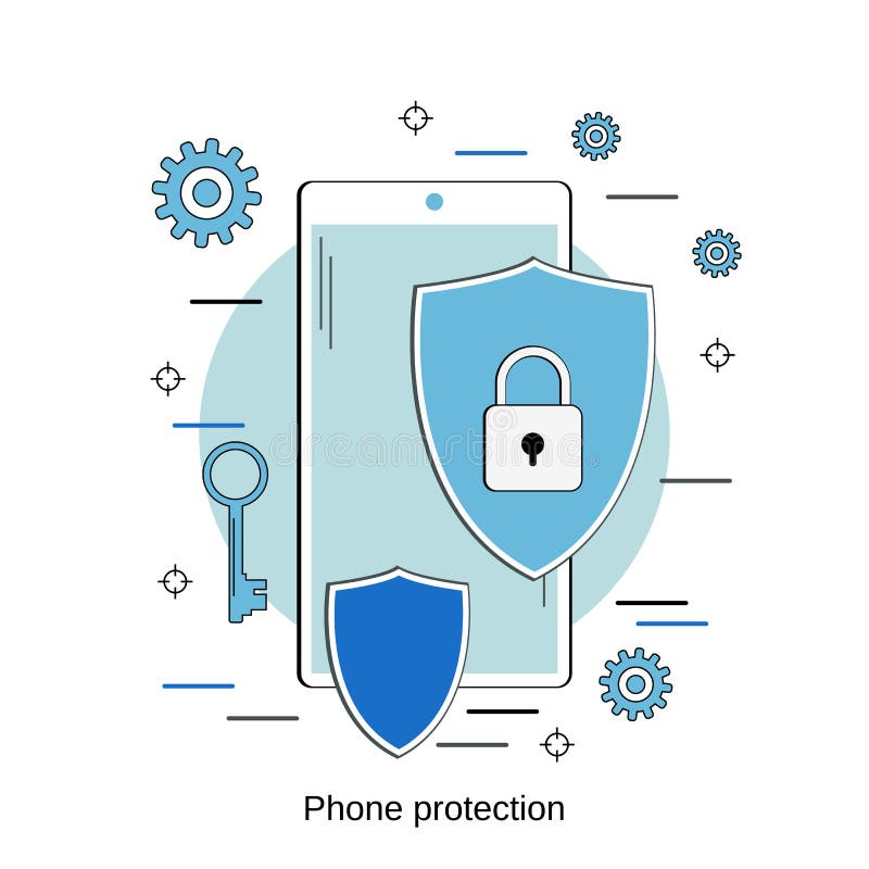 Phone Protection, Computer Security, Access Control Vector Concept ...