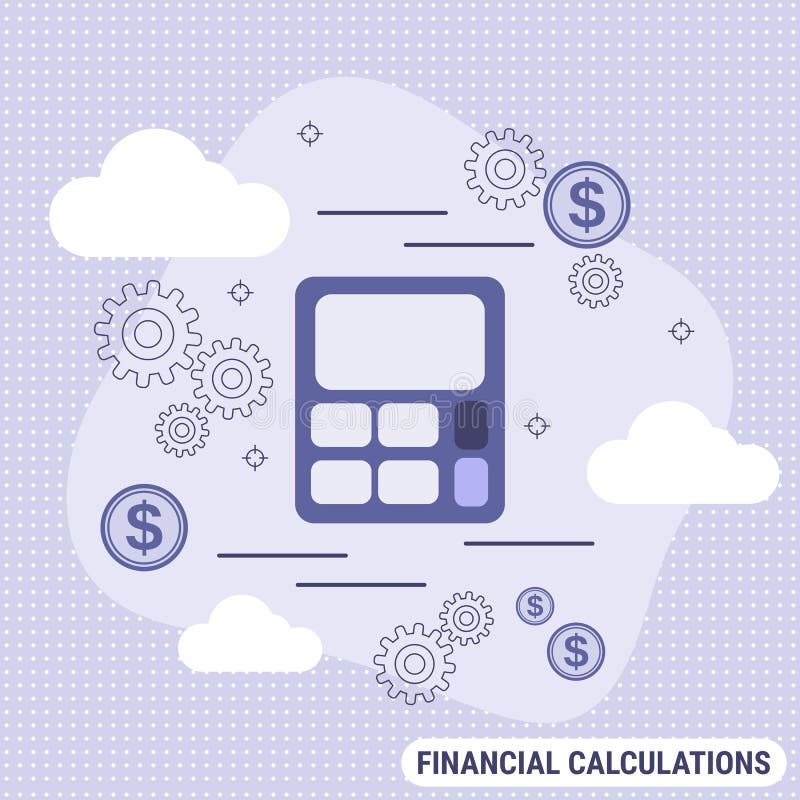 Financial Calculation Vector Concept Stock Vector - Illustration of ...