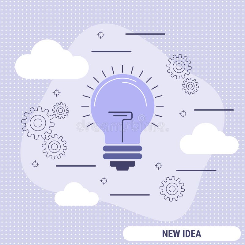 New Idea Generator Flat Style Vector Concept Stock Vector ...