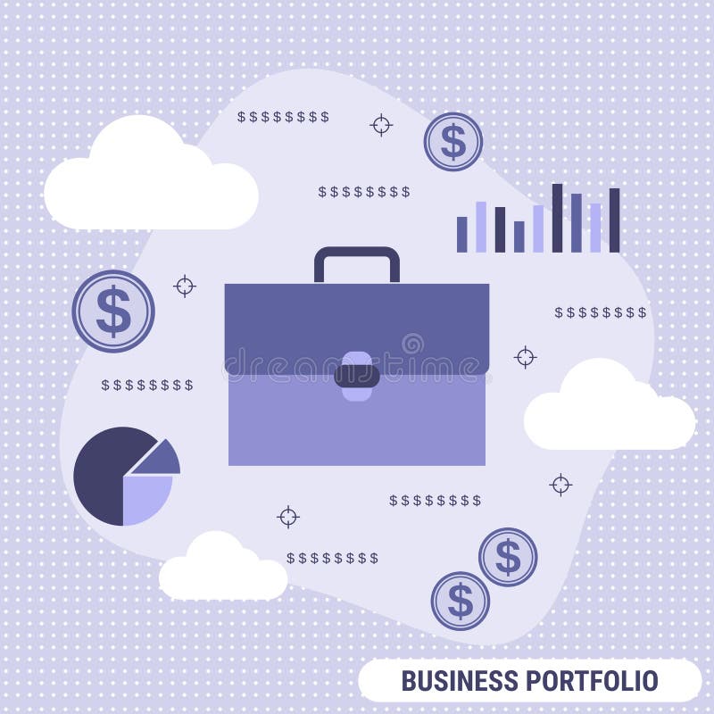 Business Portfolio Flat Design Style Vector Concept Stock Vector ...