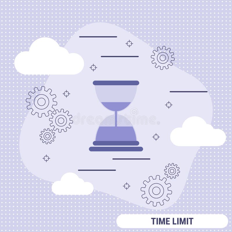 Time Limit Logo with Hourglas Illustration Stock Vector - Illustration ...