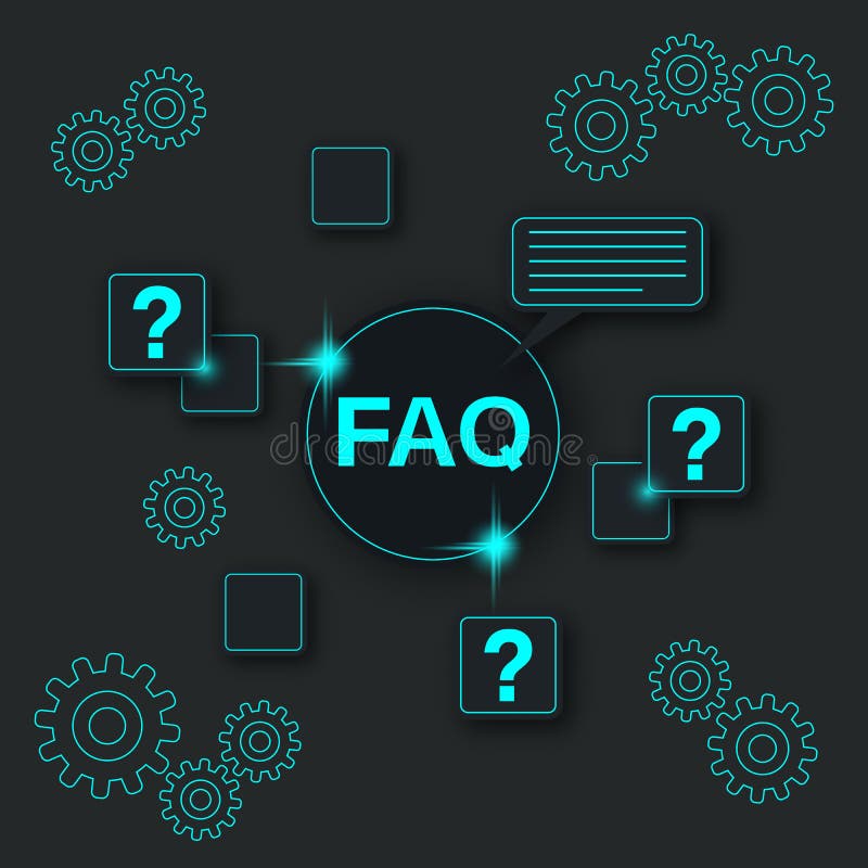 FAQ, User Guide, Online Support Vector Concept Stock Vector ...