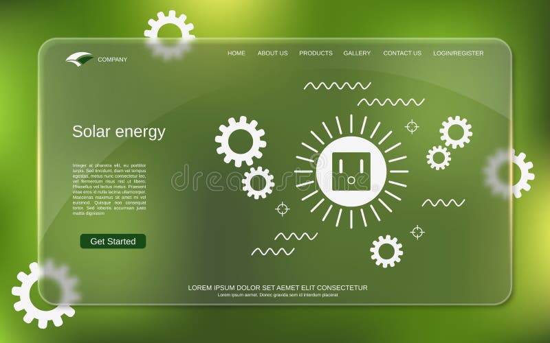 Solar Green Energy Vector Concept Stock Vector - Illustration of ...