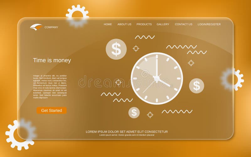 Time is Money, Management Flat Style Vector Concept Stock Vector ...