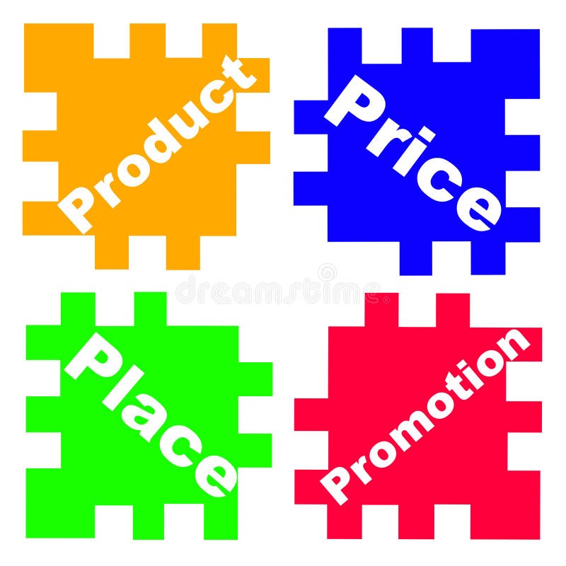 Concept the 4P S of Marketing Stock Illustration - Illustration of ...