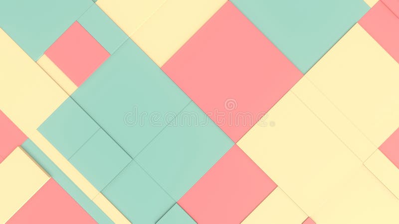 Concept Abstract Geometry Form. Pastel Colored Tech Background with a ...