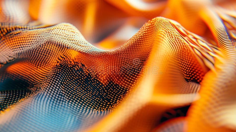 The Concept of an Abstract Network Connection is Represented by Glowing ...