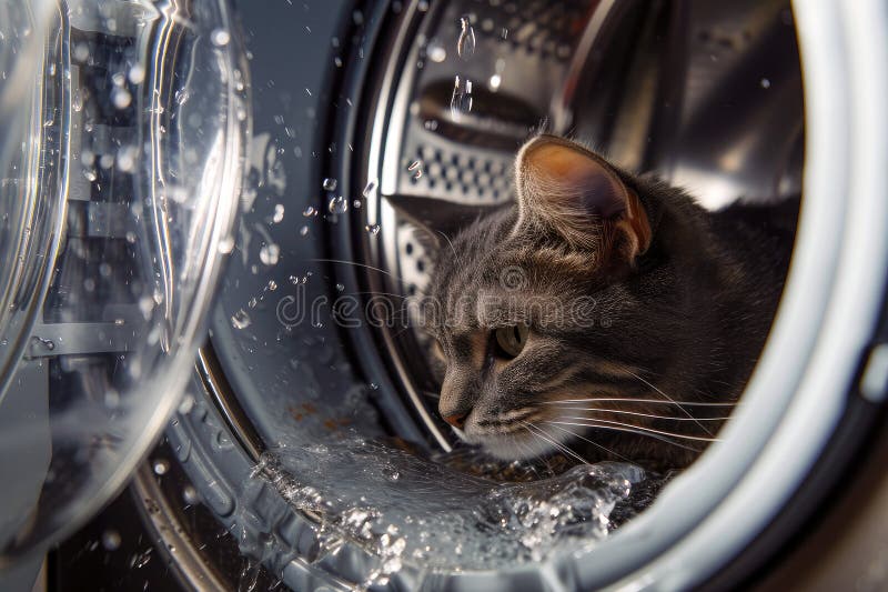 Concept for - Accidental Entrapment of Pets in a Washing Machine Stock ...