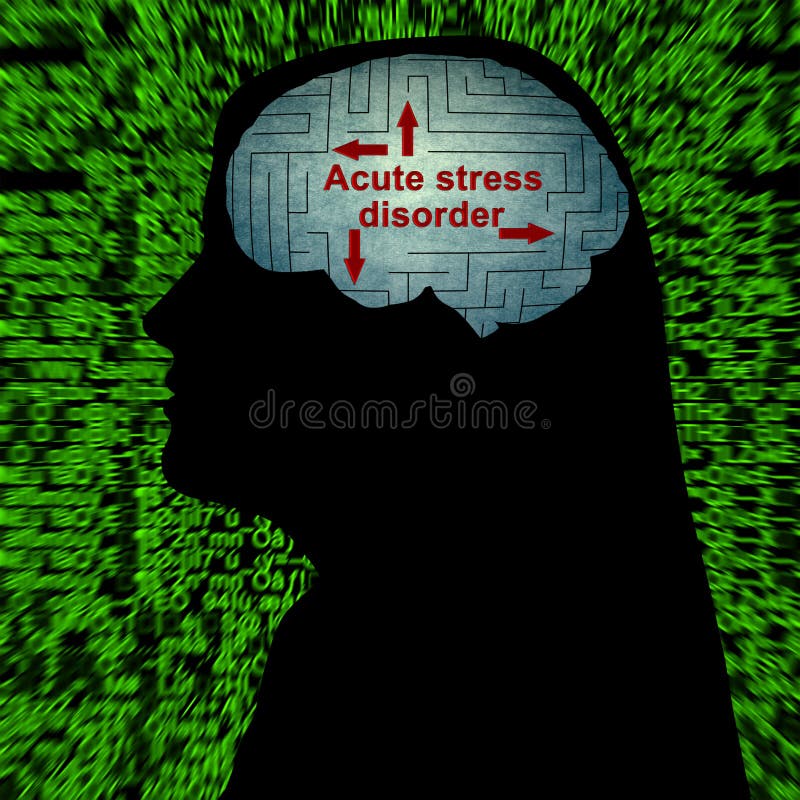 Acute stress disorder stock illustration. Illustration of trauma ...