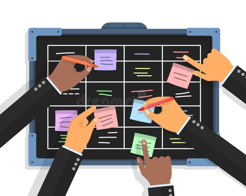 Concept Agile Project Plan, Team People Work. Stock Vector ... Concept Agile Project Plan, Team People Work. Stock Vector ...