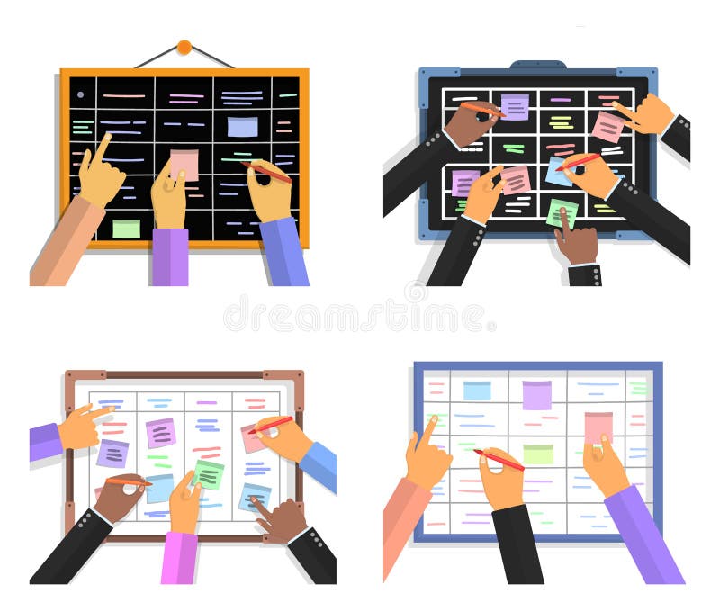 Concept Agile Project Plan, Team People Work. Stock Vector ... Concept Agile Project Plan, Team People Work. Stock Vector ...